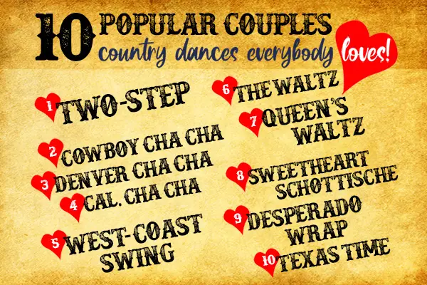 10 Popular Partner Country Dances Couples Love! » Country Dancing Tonight